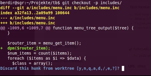 Partial checkout with git checkout -p | MD Systems GmbH